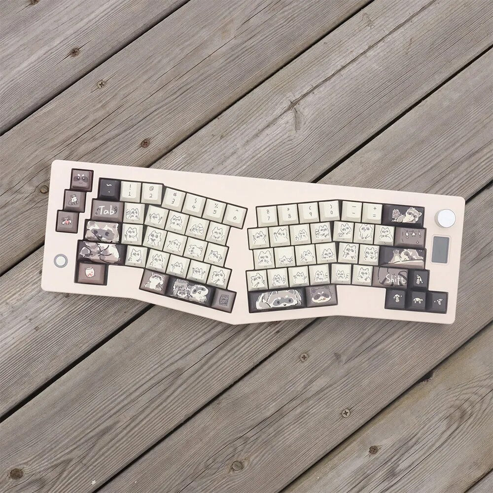 148 keys Cherry Profile Raccoon Theme Keycap set | The Planter&Co