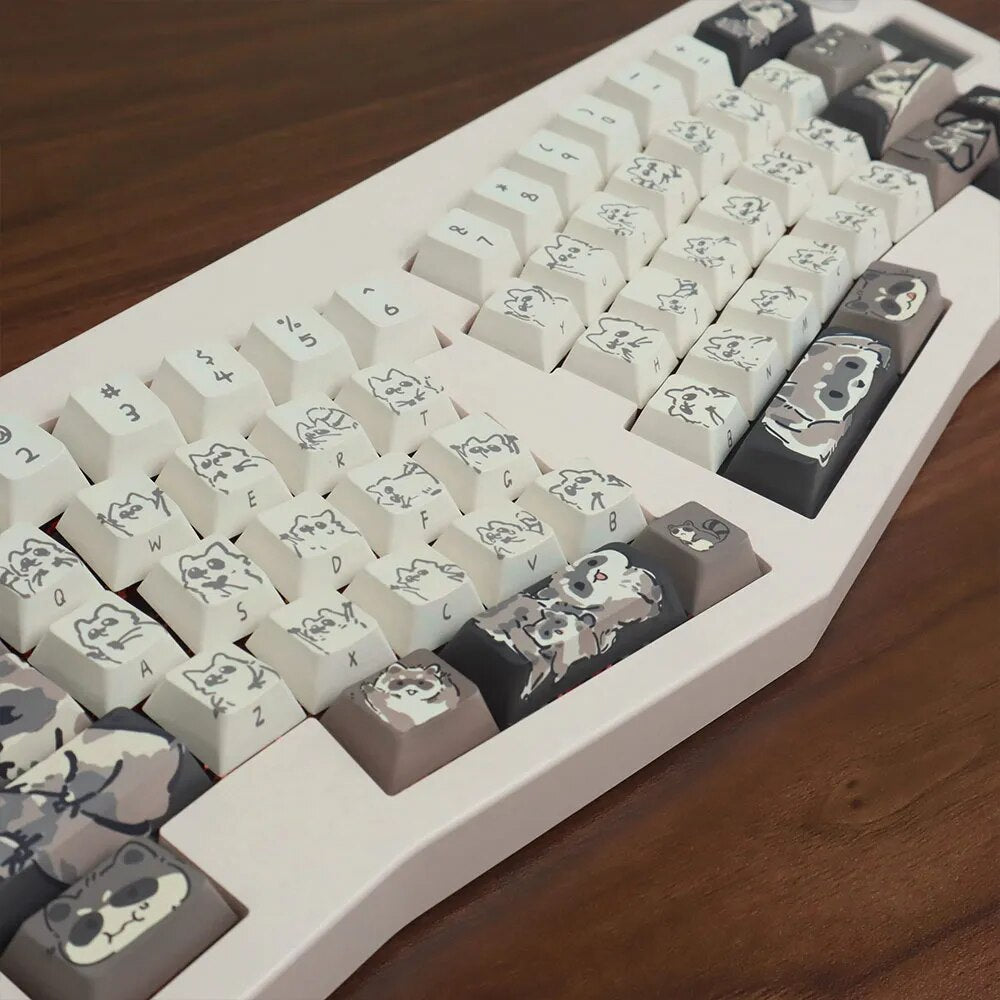 148 keys Cherry Profile Raccoon Theme Keycap set | The Planter&Co