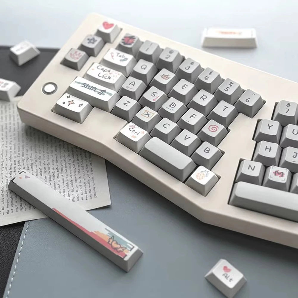 Custom Hand-Drawn Keycap Set for Mechanical Keyboards – Planter&Co