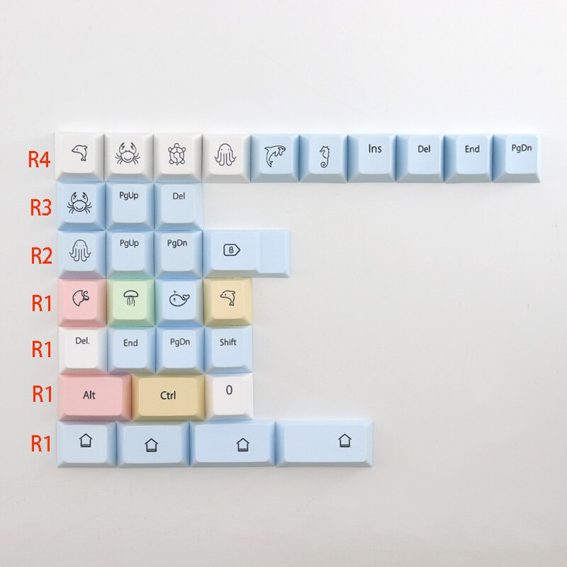 Kawaii keycaps without keyboard | Cute keycaps set | Japanese keycaps ...